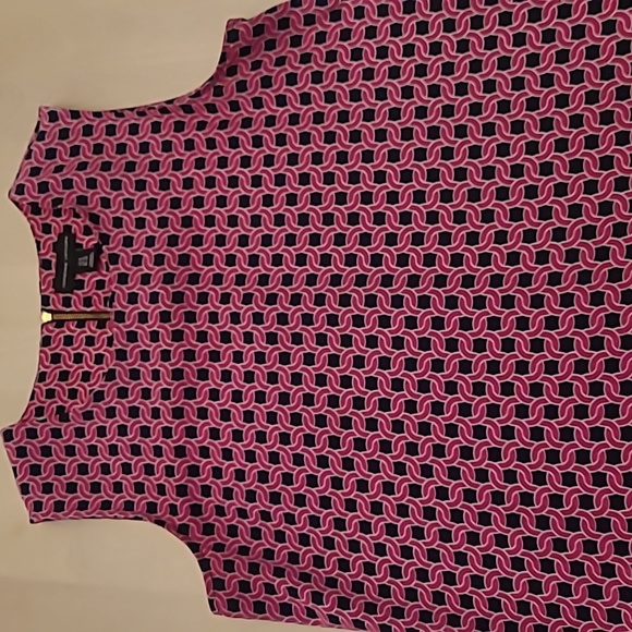 Adrienne Vittadini | Dresses | Adrienne Vitadinni Bright Pink And Navy ...